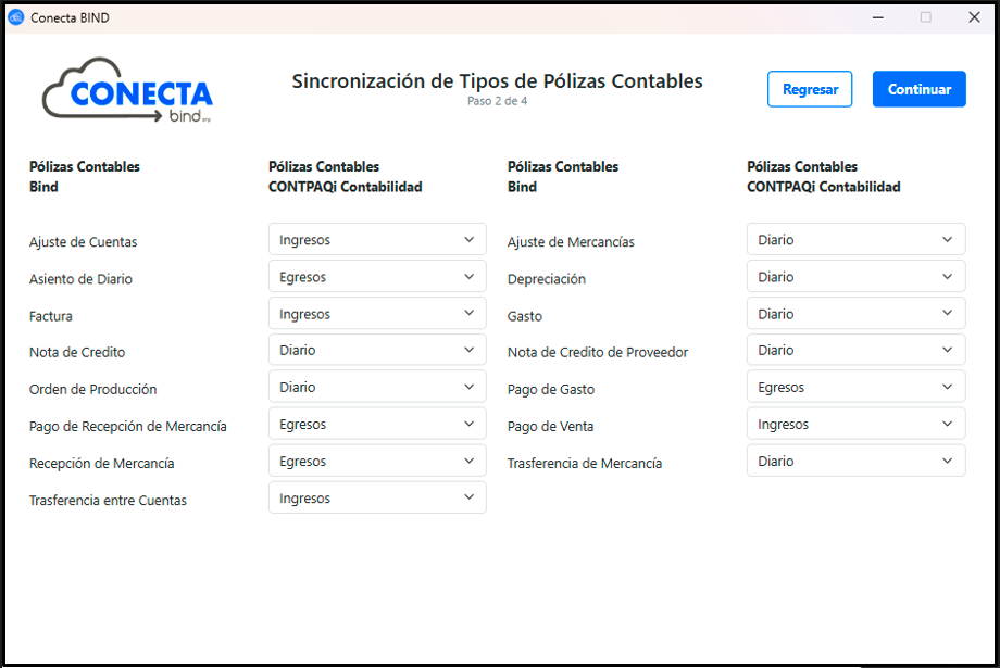 (3)Importar pólizas contables a CONTPAQi Contabilidad.